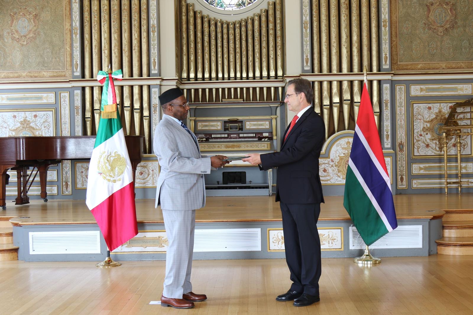 Gambia’s Ambassador To US Meets Mexican Counterpart As He Presents ...