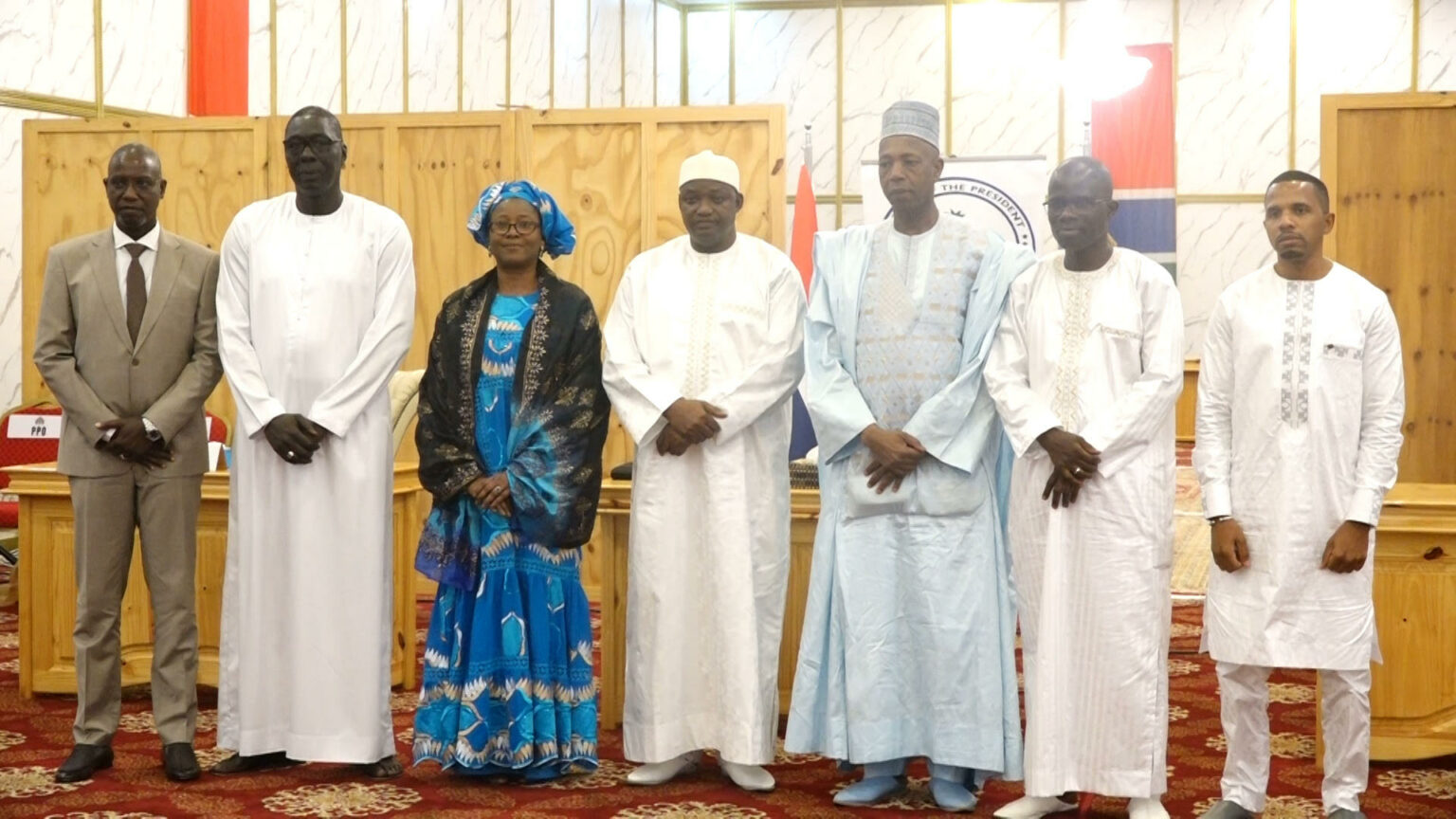 President Barrow Oversees Swearing-in Ceremony for New Cabinet Members ...