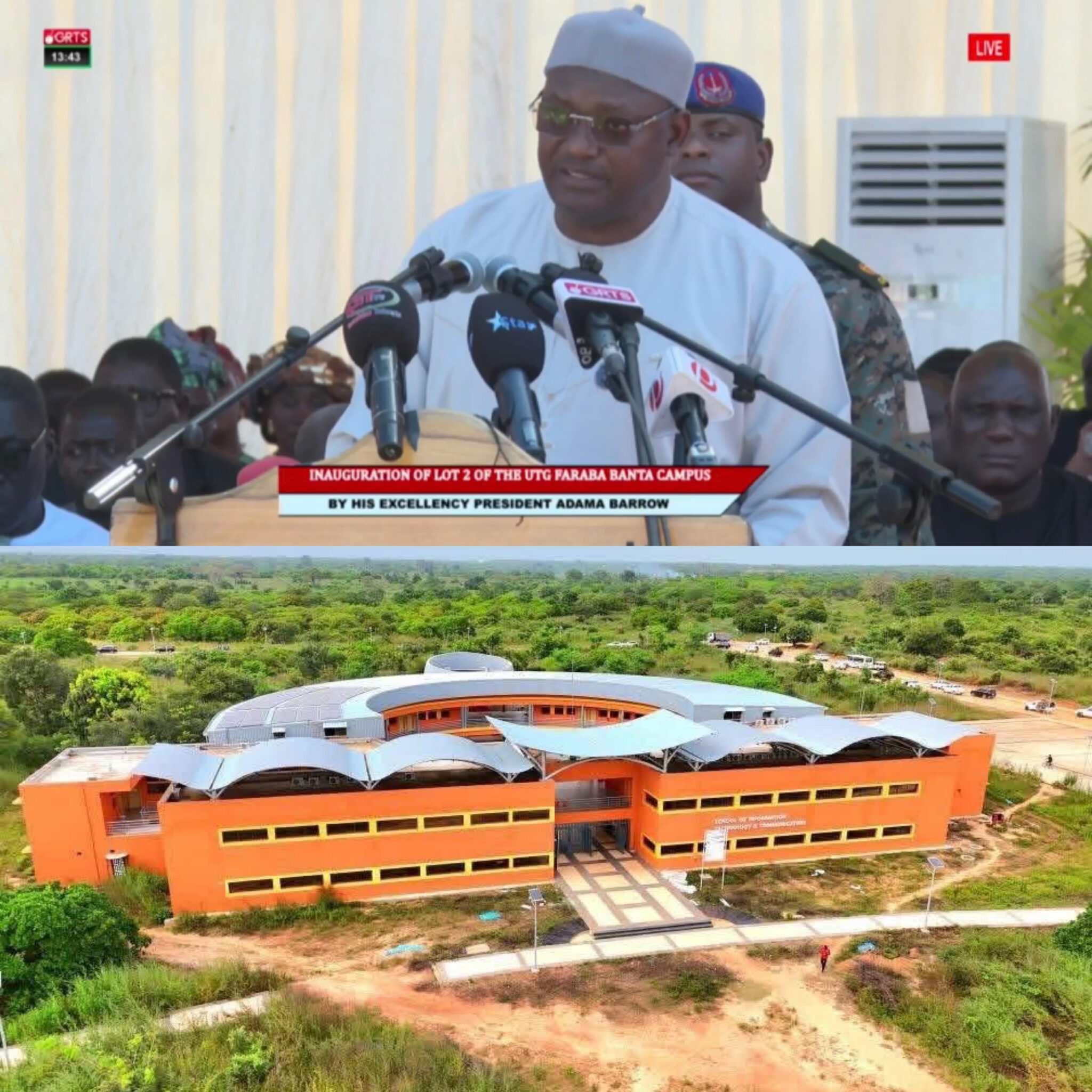 President Barrow Inaugurates Phase Two of UTG Faraba Banta Campus ...